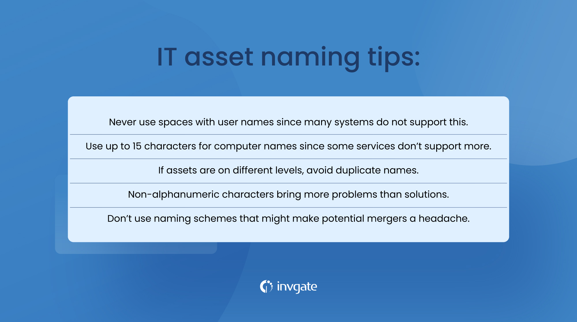 IT Asset Naming Conventions: Why You Need a Name for Everything