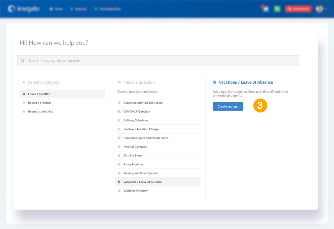 InvGate Service Management's New Catalog View and Configuration