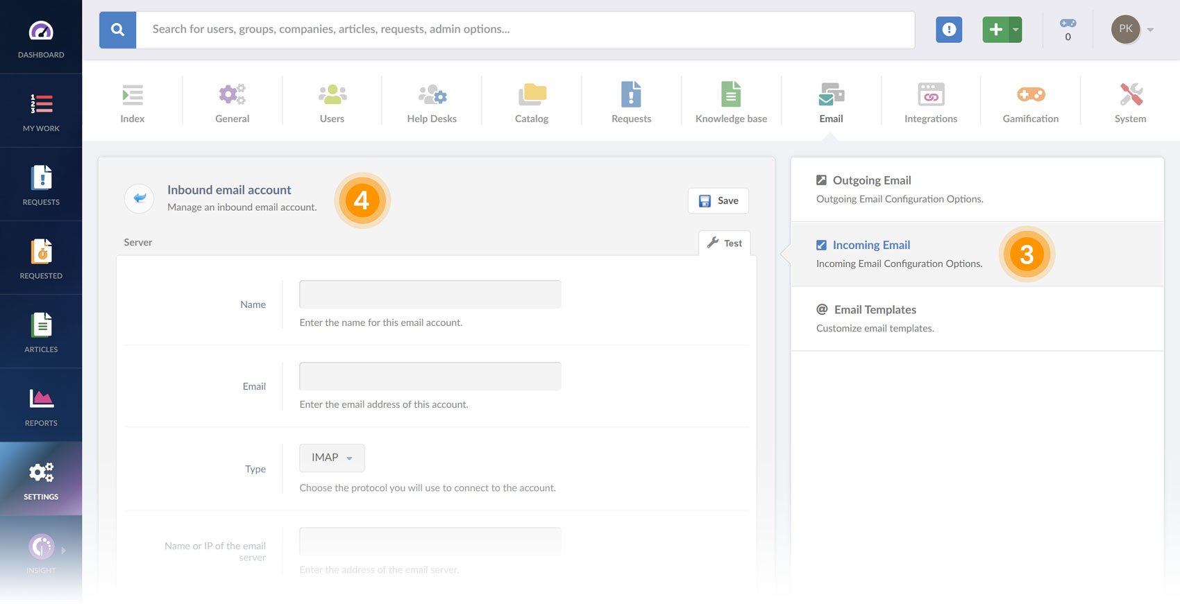 Organizing Support with an Email Ticketing System
