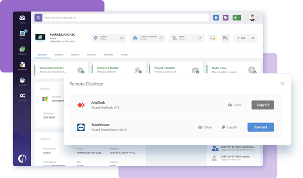 InvGate Asset Management's Remote Desktop Integrations