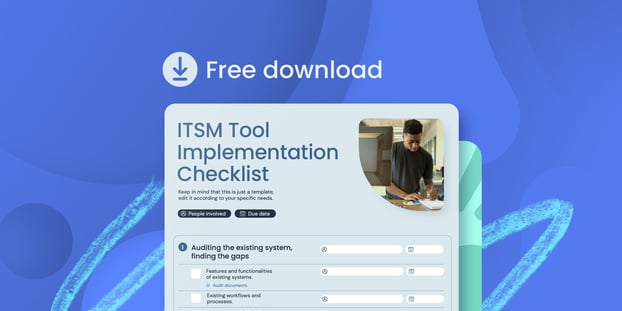 The Definitive Itsm Implementation Checklist Free Template